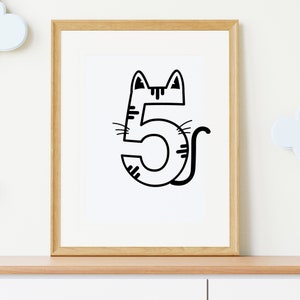 Cat Birthday Numbers\ Birthday SVG\ Ages Kitty\ Cut Files Party\ Kitten ...