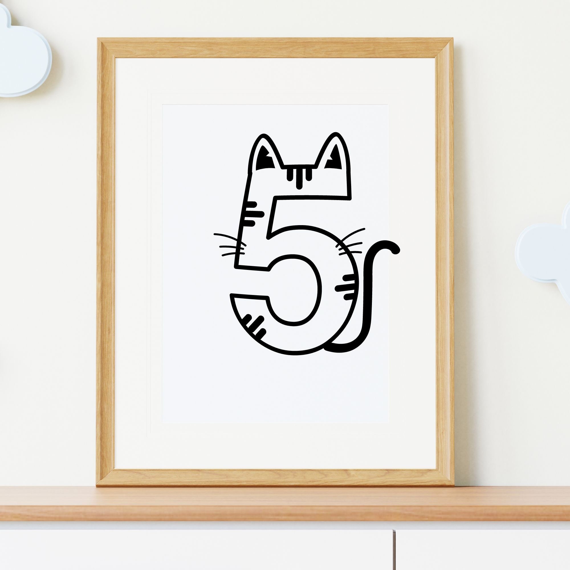 Cat Birthday Numbers\ Birthday SVG\ Ages Kitty\ Cut Files Party\ Kitten ...