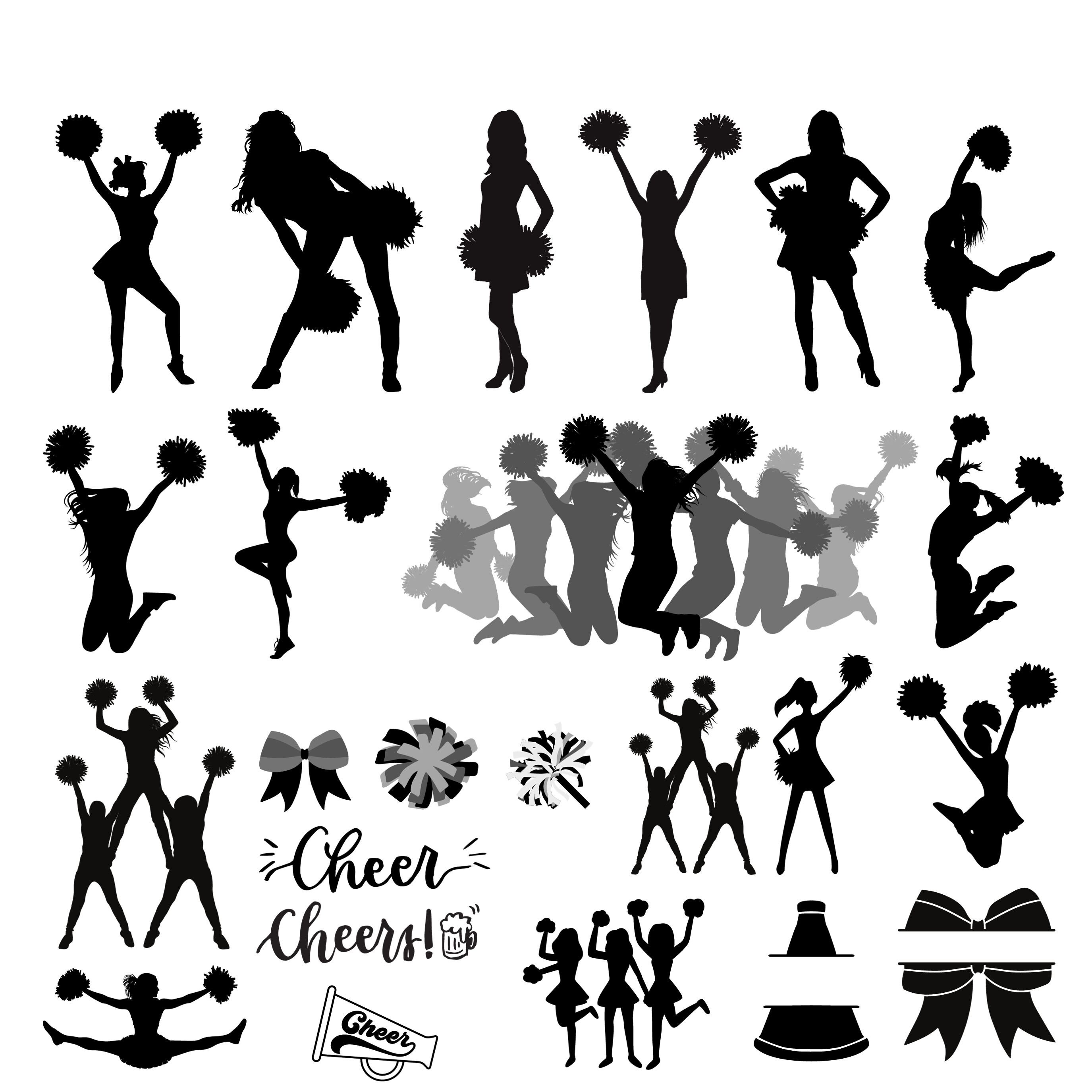 Cheer Svg Bundle Cheerleading Svg Cheerleader Svg Cheerleading Quote