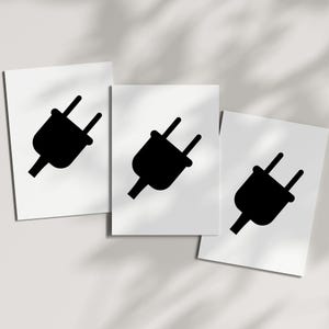 Plug SVG Bundle\ Plug Silhouette\ Cable Plug Svg, Electrical Plug Svg ...