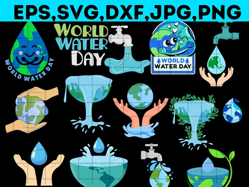 World Water Day Svg Water Day Svg Bundle World Water Day Svg Water Day ...
