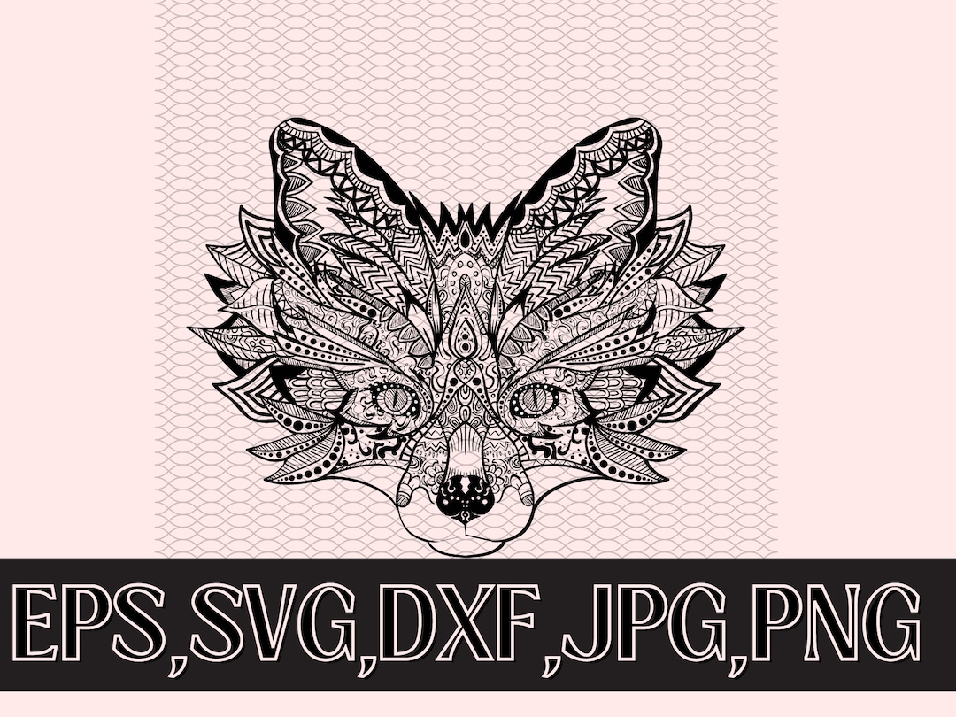 Floral Wolf SVG\ Flower Wolf SVG Files for Silhouette Cameo & Cricut ...