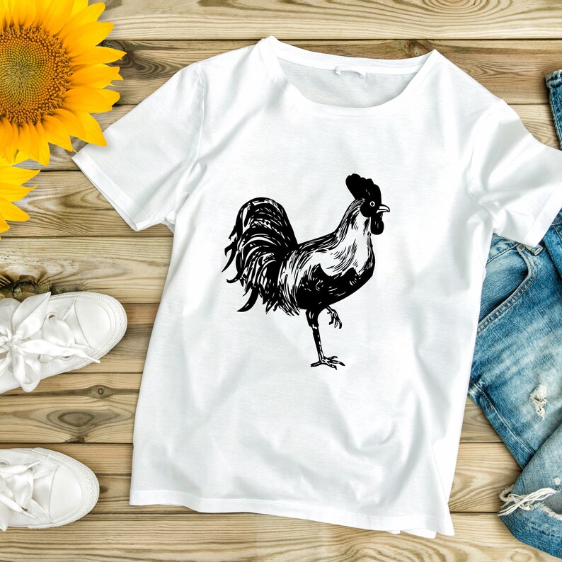 Chicken SVG Chicken Clipart Rooster Cut Files Hen Silhouette Chicken ...