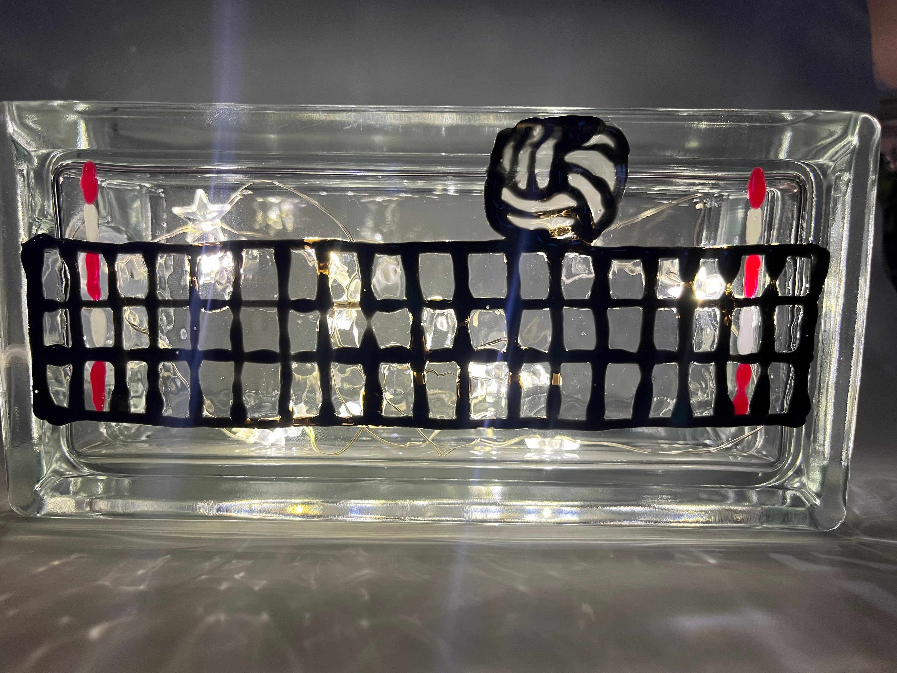 Glass Block Art| Sports Art|volleyball Decor| Volleyball Accessories ...
