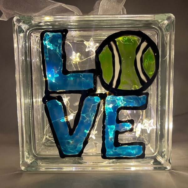 Painted Glass Blocks - Etsy