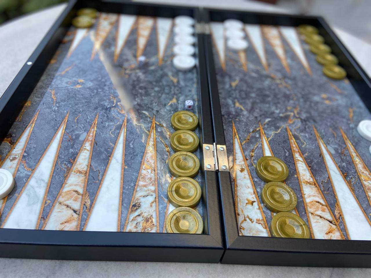 Backgammon and Chess Set Personalized Chess Set With Board - Etsy