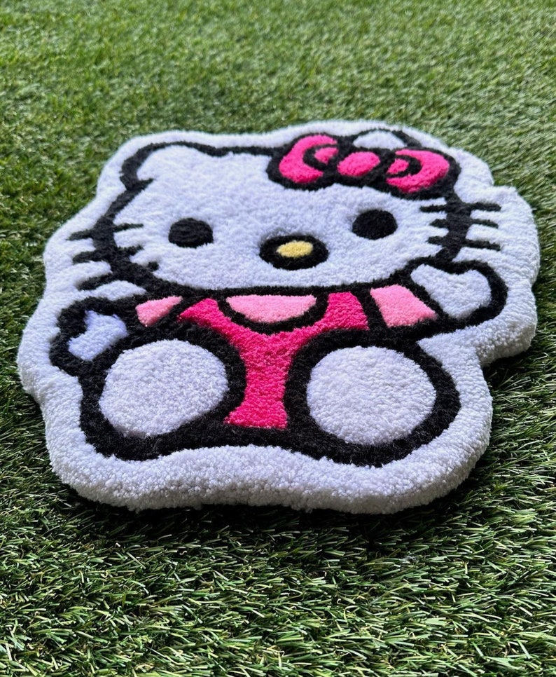 Hello Kitty Rug - Etsy