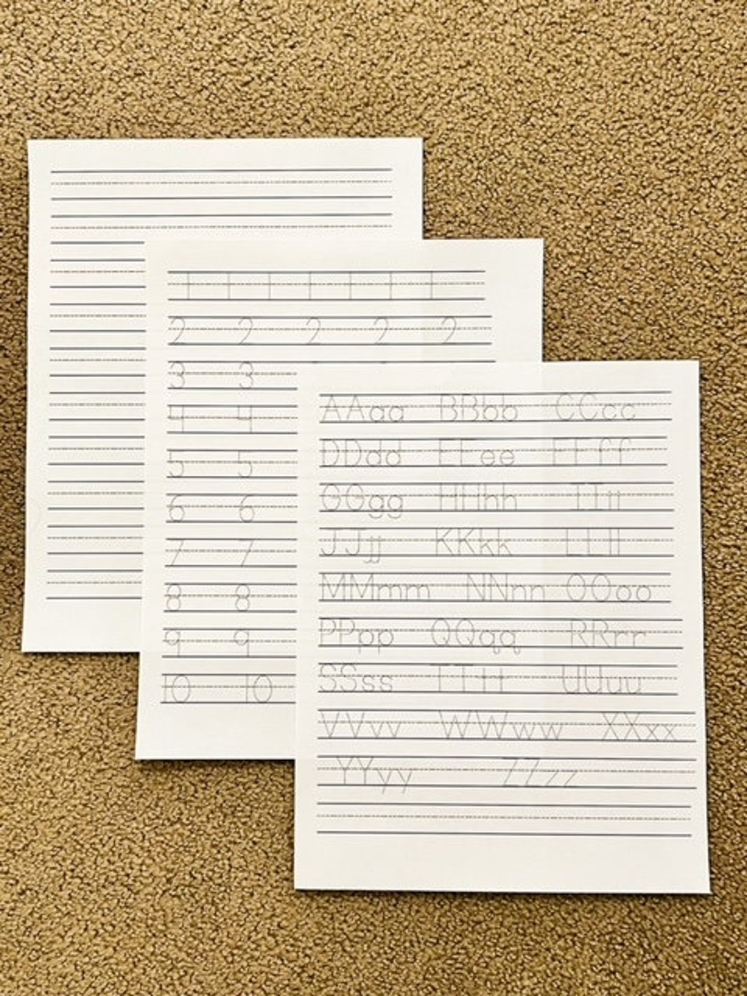 4 Kinder Prep Handwriting Pages. Custom Name Page, Handwriting Practice ...