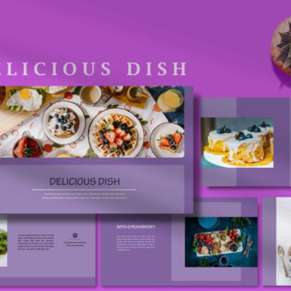 Powerpoint Food Presentation Template - Etsy