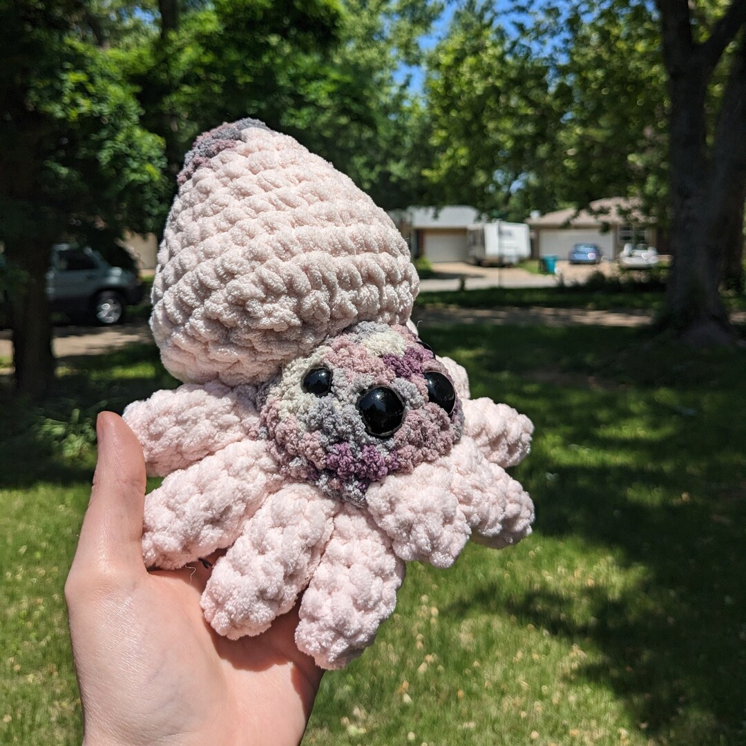 Pink & Purple Cuddly Spider Plush/custom Spider Plushie - Etsy