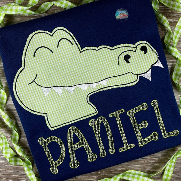Alligator Applique - Etsy