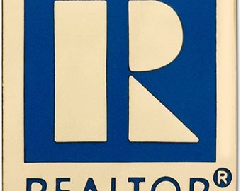Small Realtor Logo Branded Lapel Pin With Military Clutch Pin Back ...