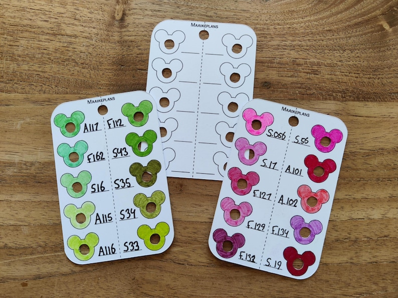 Mouse Design Coloring Cards | Color Samples | Color by Number ...