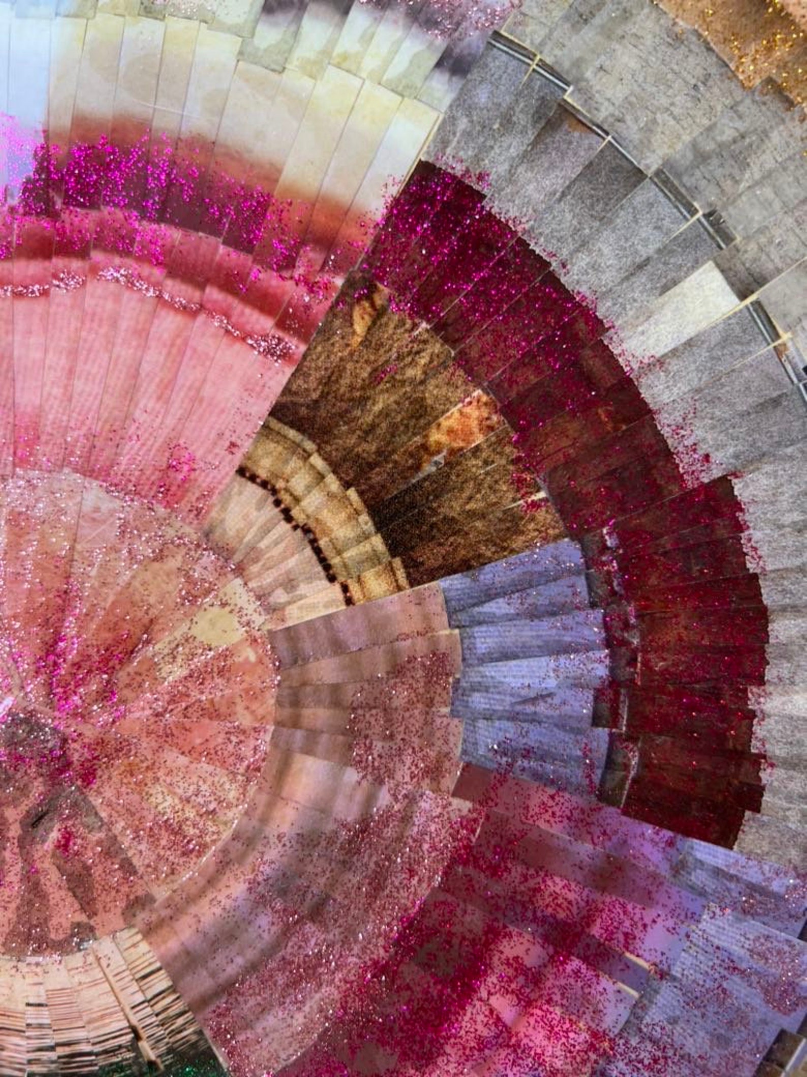 Glitter Rainbow Resin Collage Wall Art - Etsy