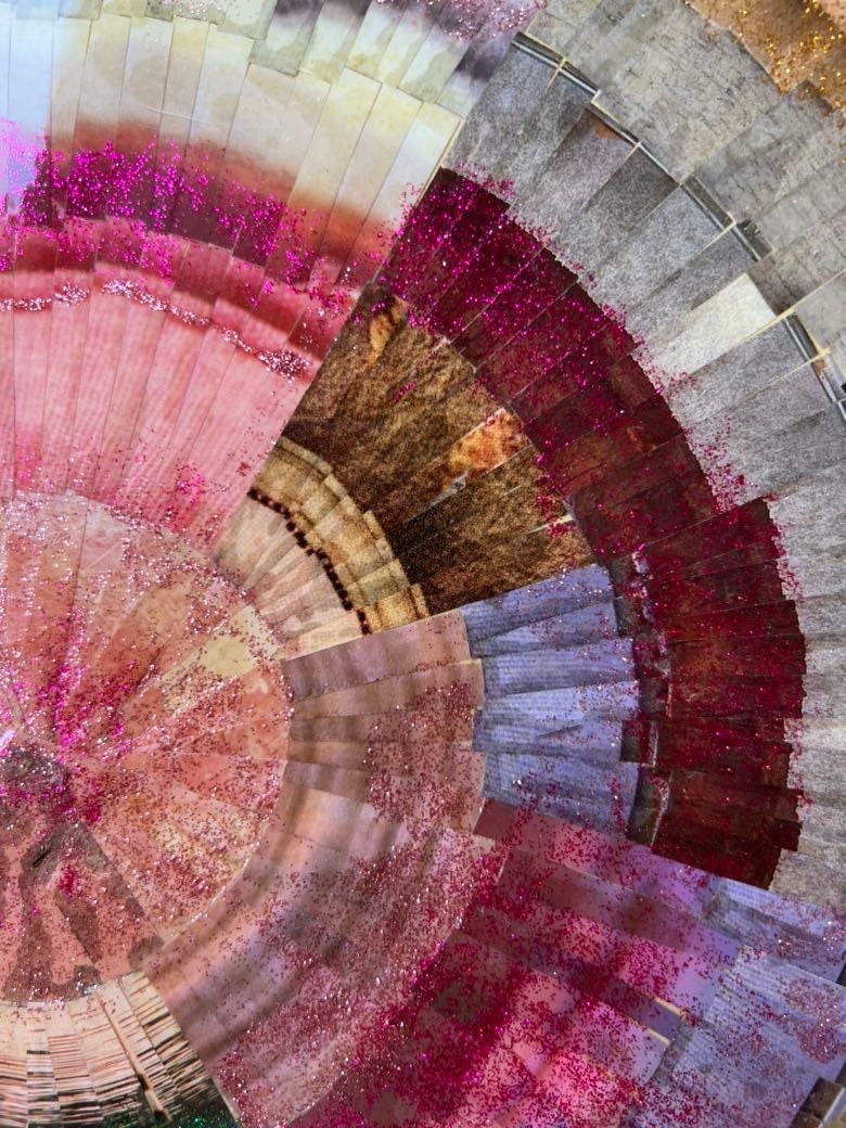 Glitter Rainbow Resin Collage Wall Art - Etsy