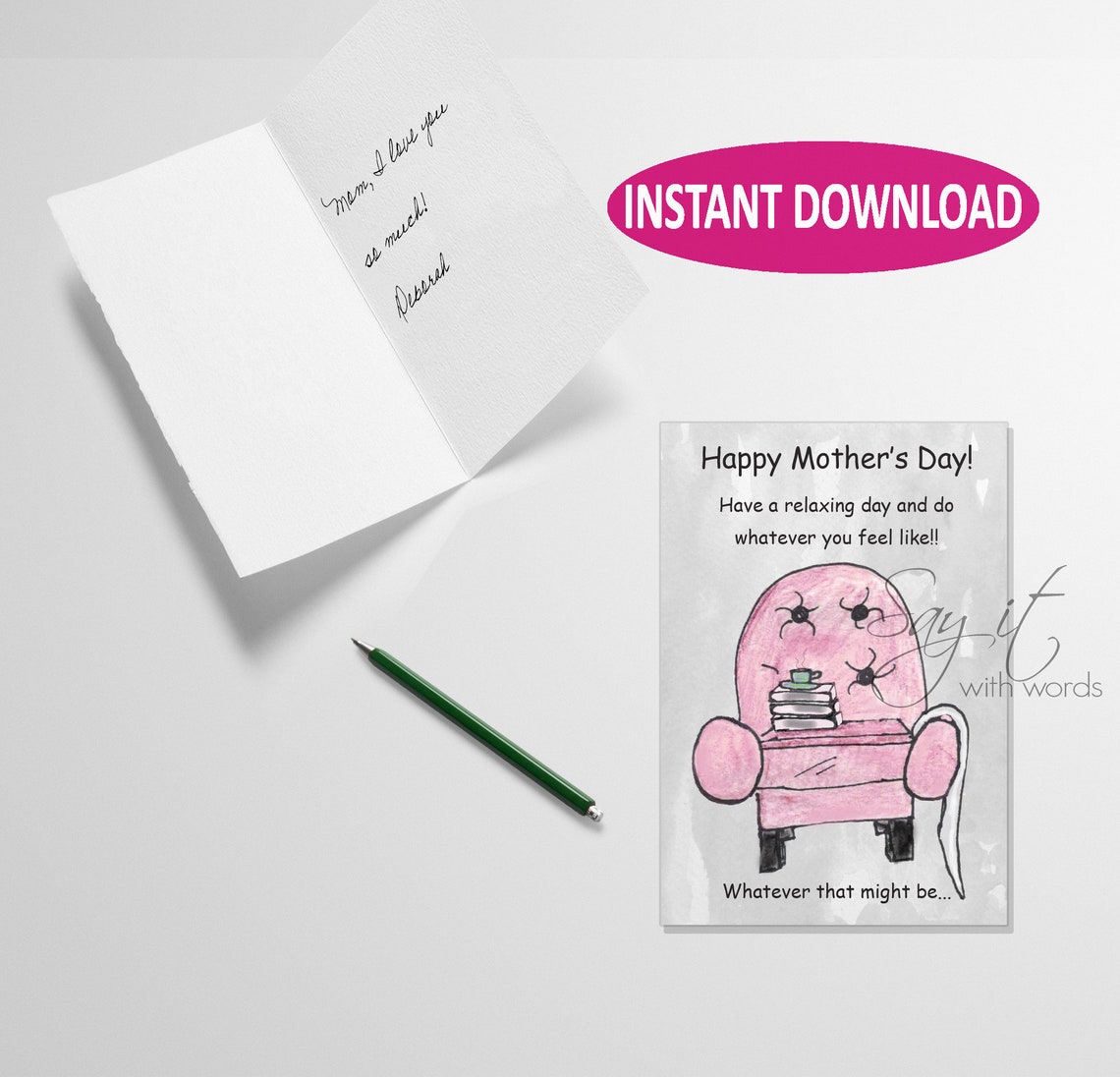 Digital Mother's Day Card, Mother's Day Wishes, Greeting Card for Mom ...