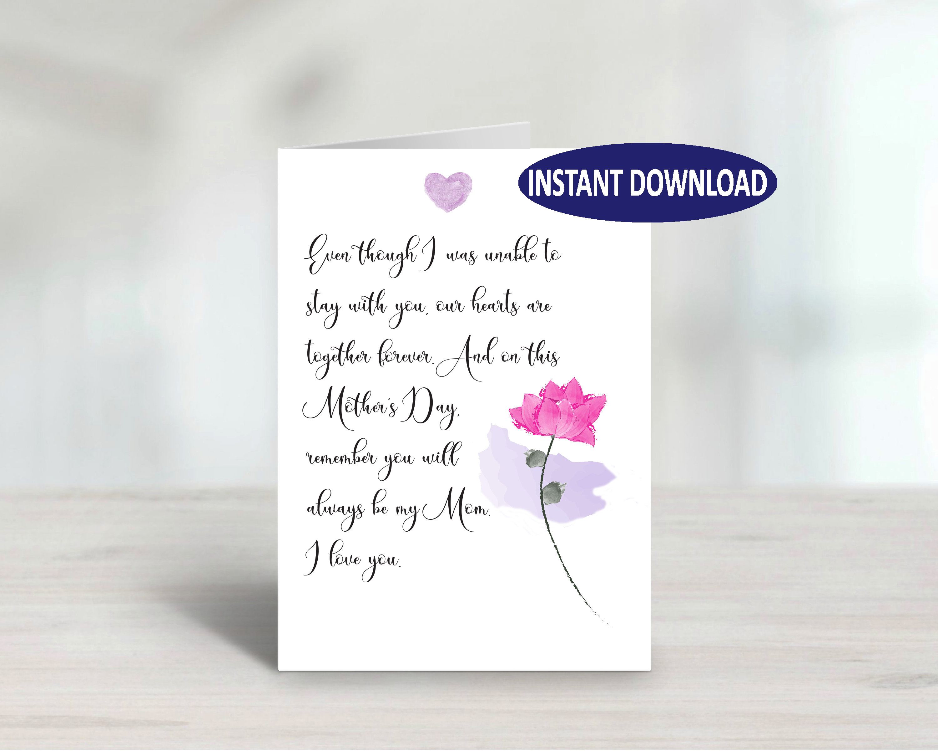 Downloadable Digital Sympathy Card, Loss of Child Sympathy Card, Child ...