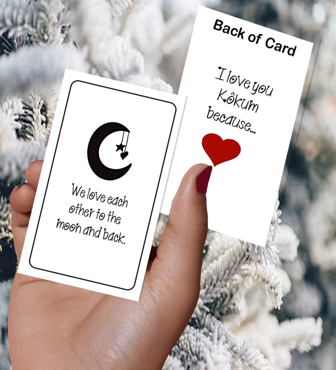 Digital Printable Kokum Affirmation Cards Christmas Message - Etsy