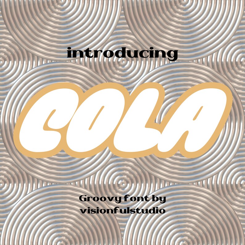Groovy Font Bundle, Retro Font, Cricut Fonts, Bubbly Font, Hippie Fonts, Sublimation Font ...