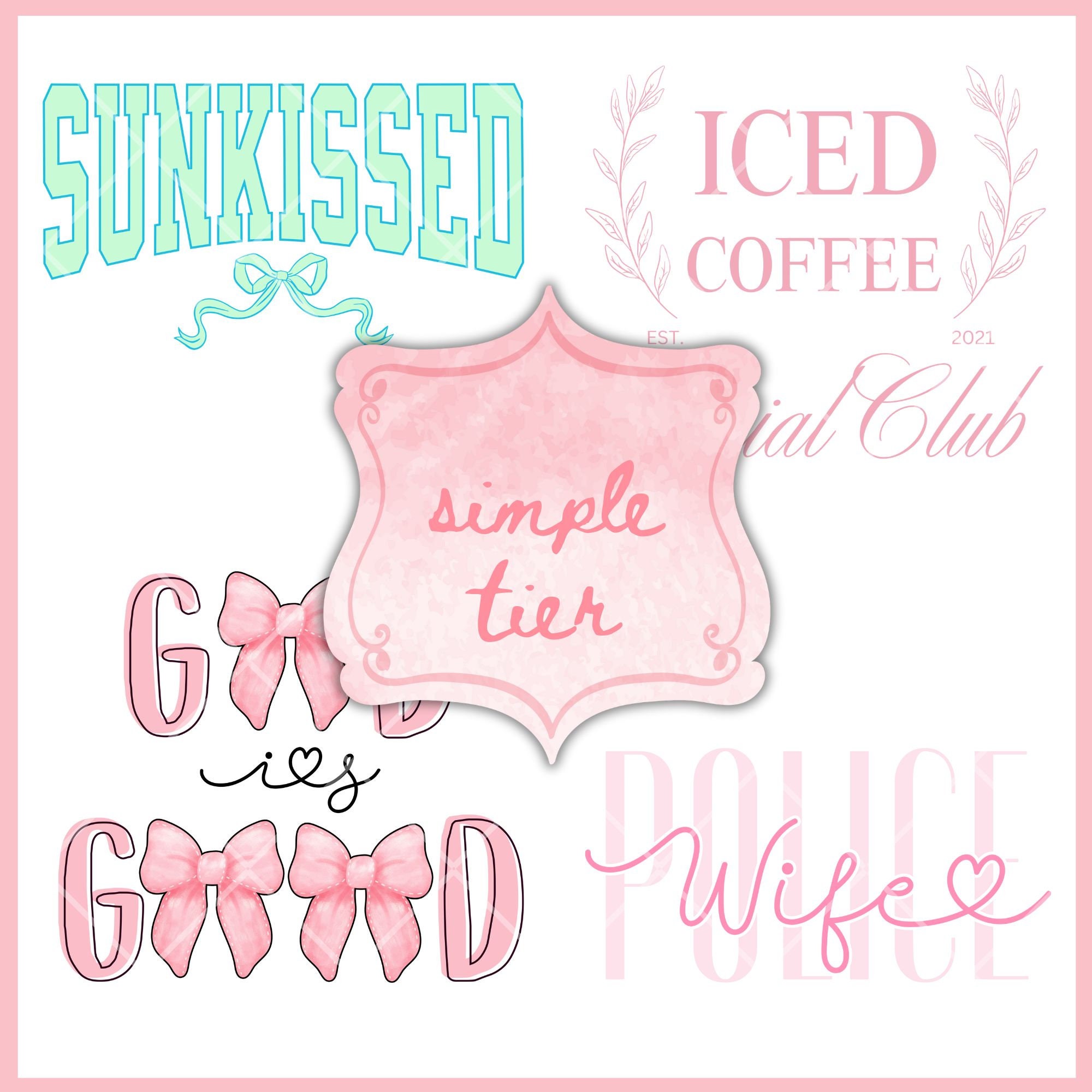 Custom Art PNG Commercial License Design Personalized Gift Cute Girly ...