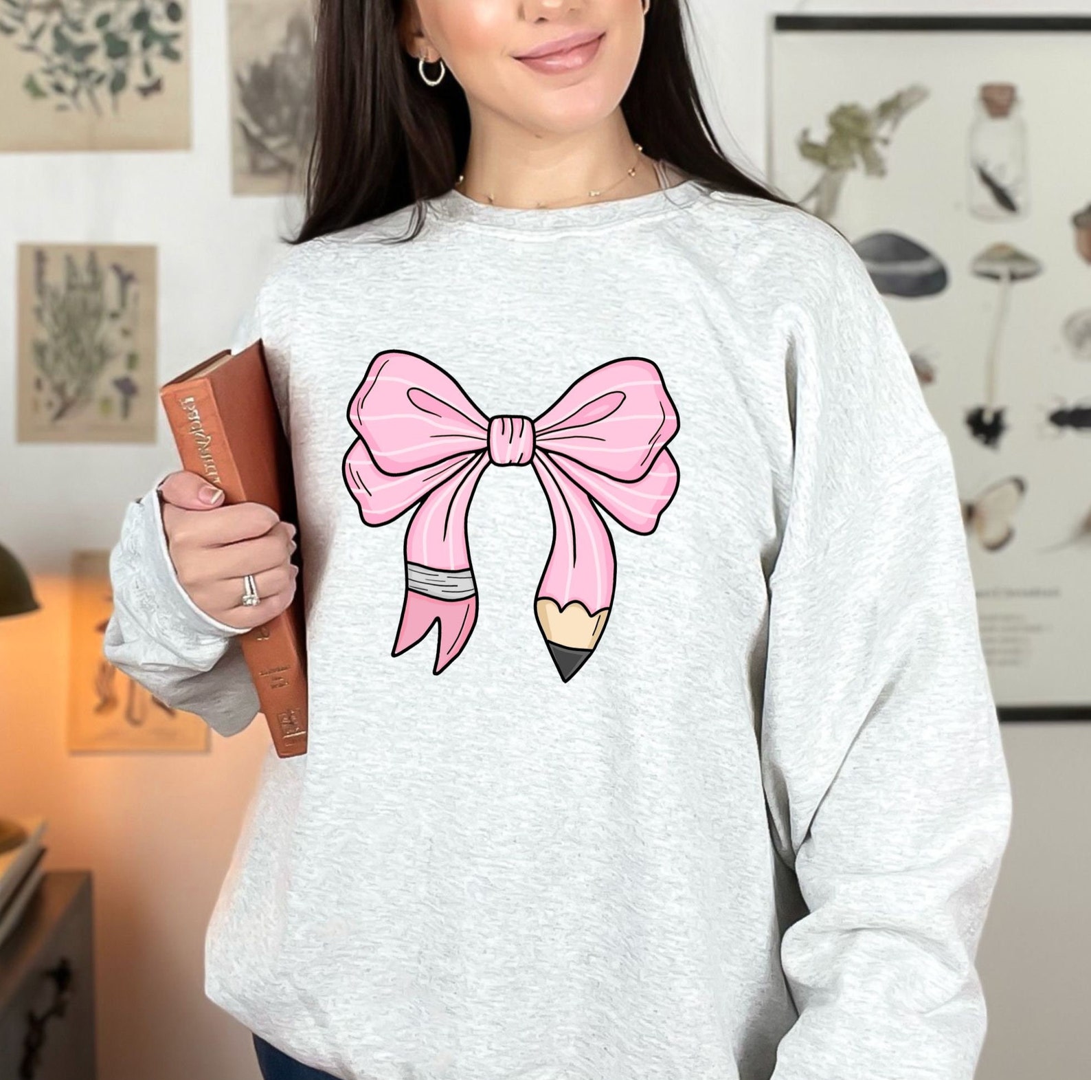 Pencil Bow PNG Bundle Coquette Teacher Png Doodle Back to School Pencil ...