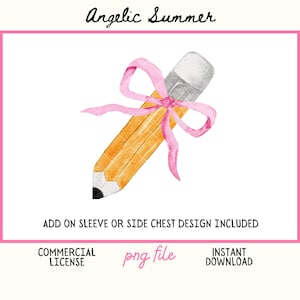 Back to School Coquette PNG Preppy Kids Pink Bow School Teacher PNG ...