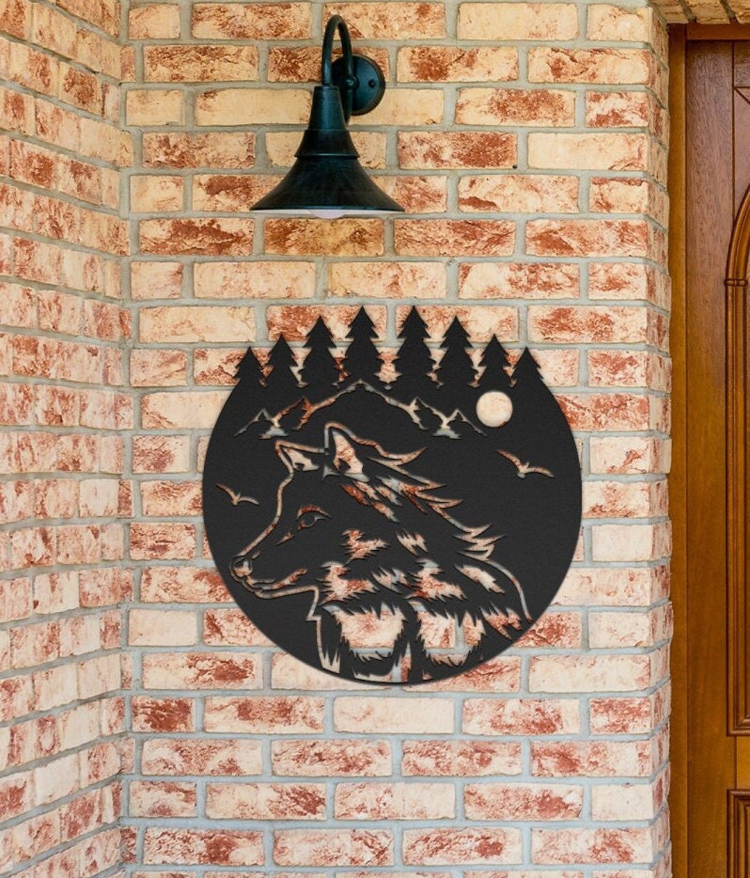 Wolf Metal Wall Art Large Metal Artwork Metal Wolf Head Art - Etsy