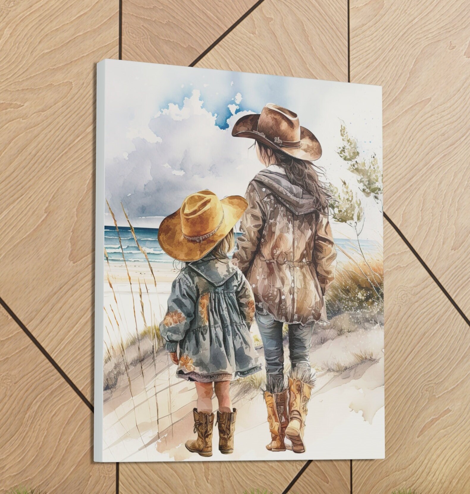 Coastal Cowgirl Wall Decor for Nursery Cowgirl Beachy Wall - Etsy