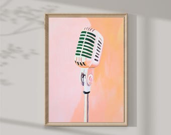 Record Player Music Painting | Music Wall Art Print | Music Digital ...