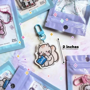 I Love Cookie Keychain for Her Cookie Monster Keyring for Cookie Lover ...