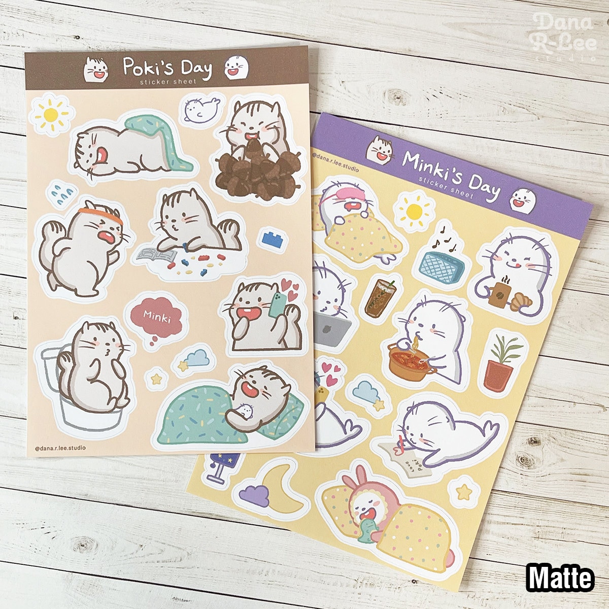 Cute Funny Seal & Squirrel Sticker Sheets Waterproof and - Etsy