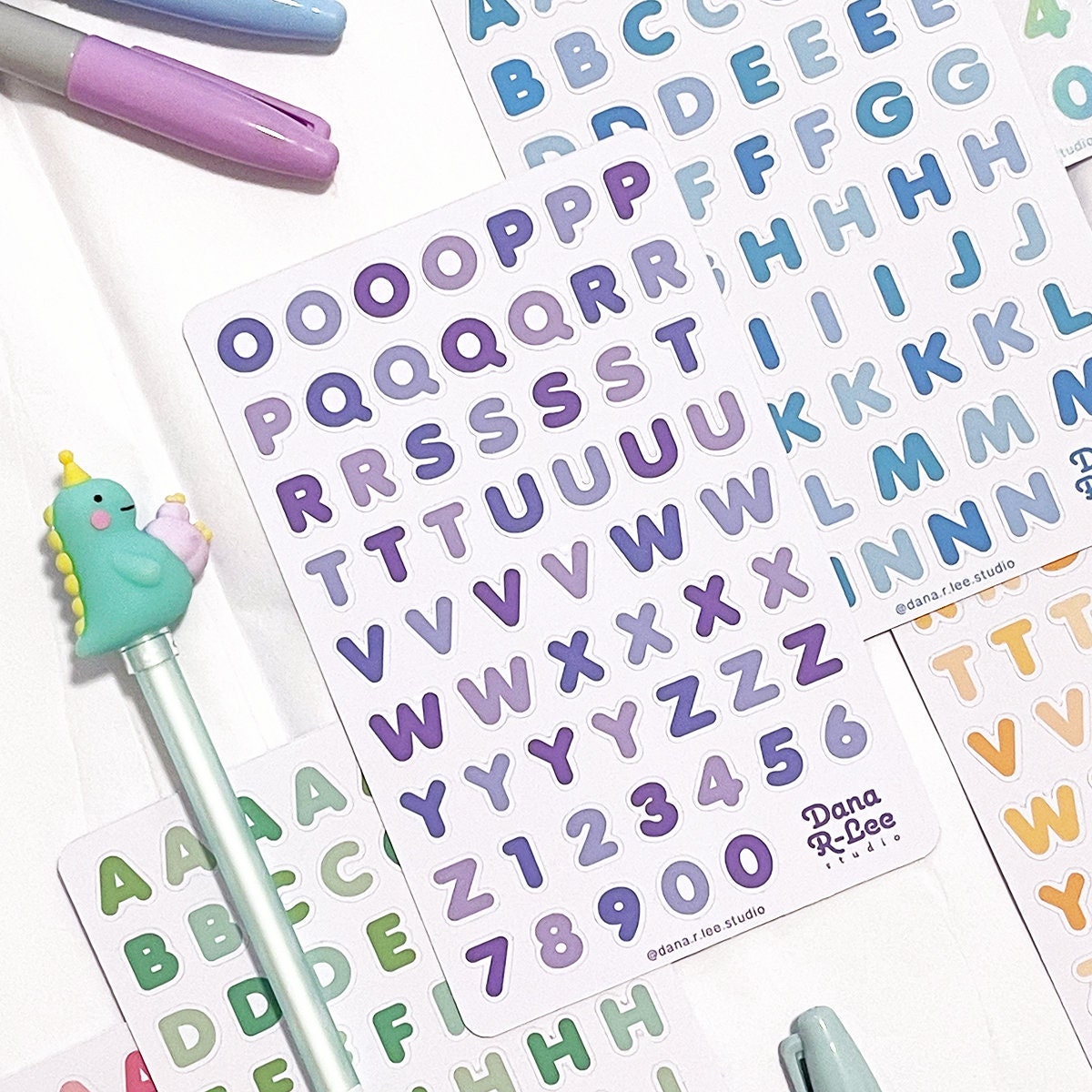 Alphabet Sticker Sheets, 8 Different Option - Etsy