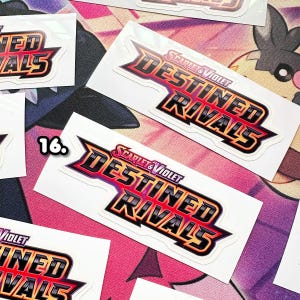 Pokimon Binder Stickers Scarlet & Violet Premium Vinyl for Master Set ...