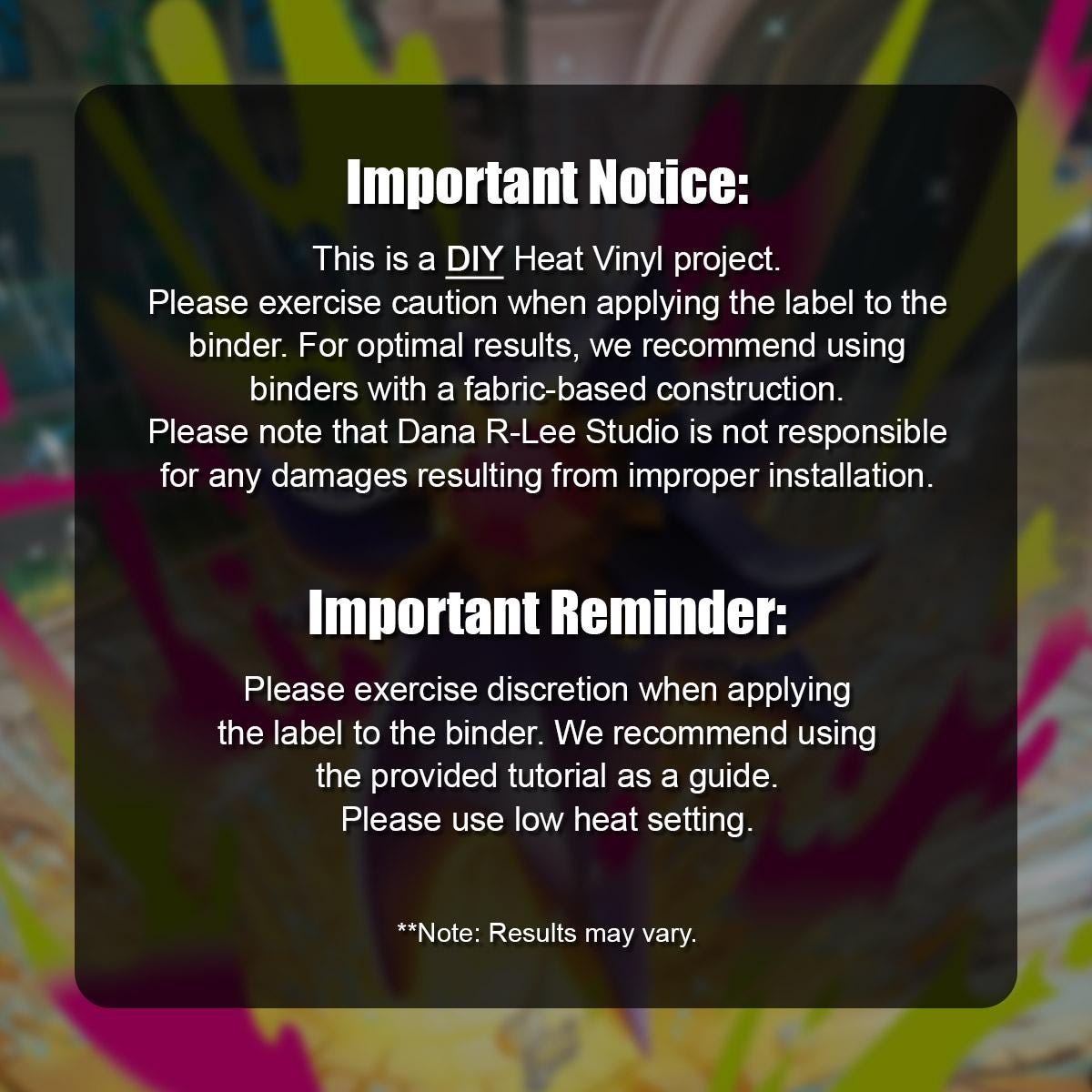 Pokimon Iron-on Binder Vinyls for Perfect Order for Master Set TCG ...