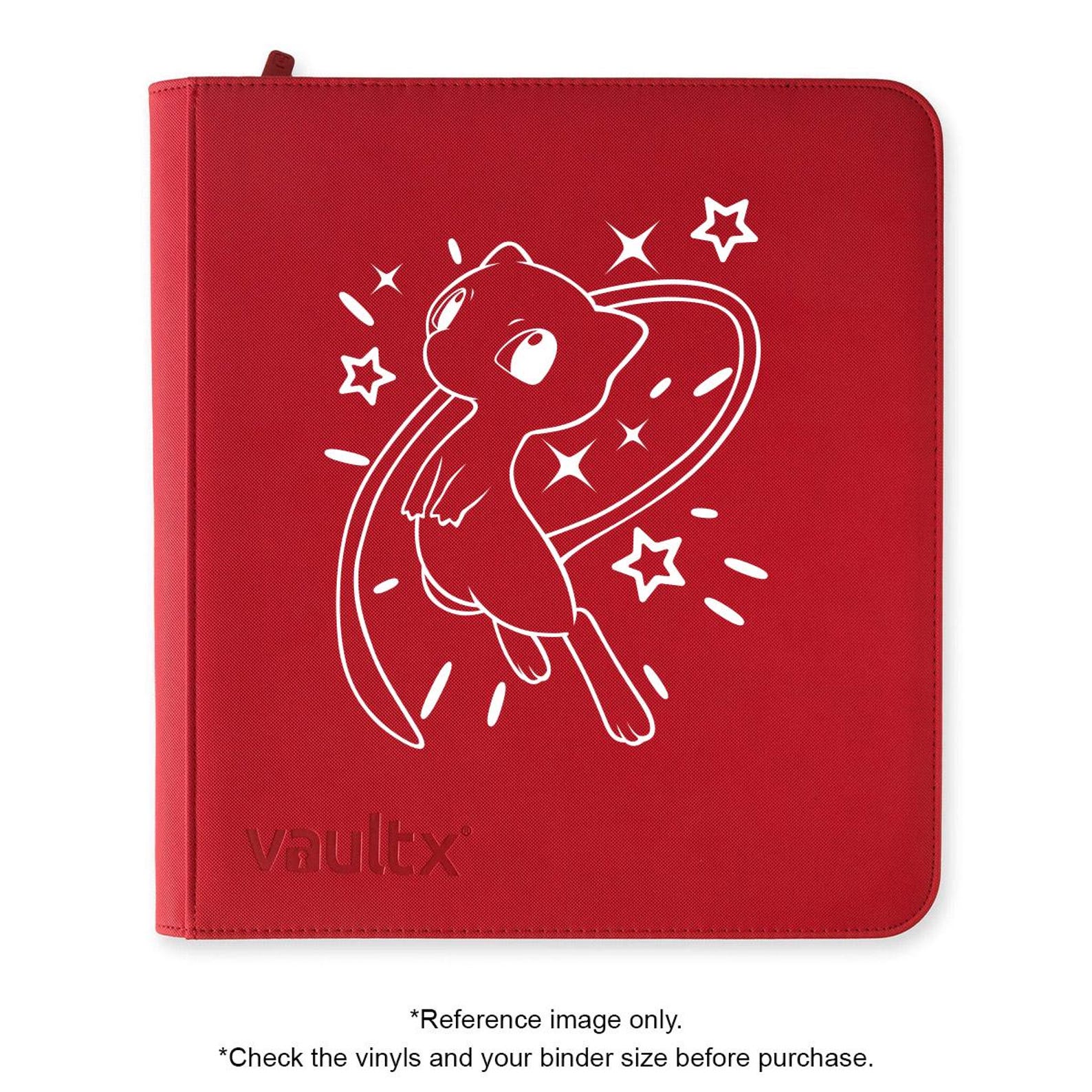 Pokimon Mew Iron-on Binder Vinyls for Master Set TCG Pokemon Card ...
