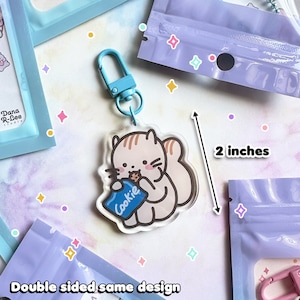 I Love Cookie Keychain for Her Cookie Monster Keyring for Cookie Lover ...