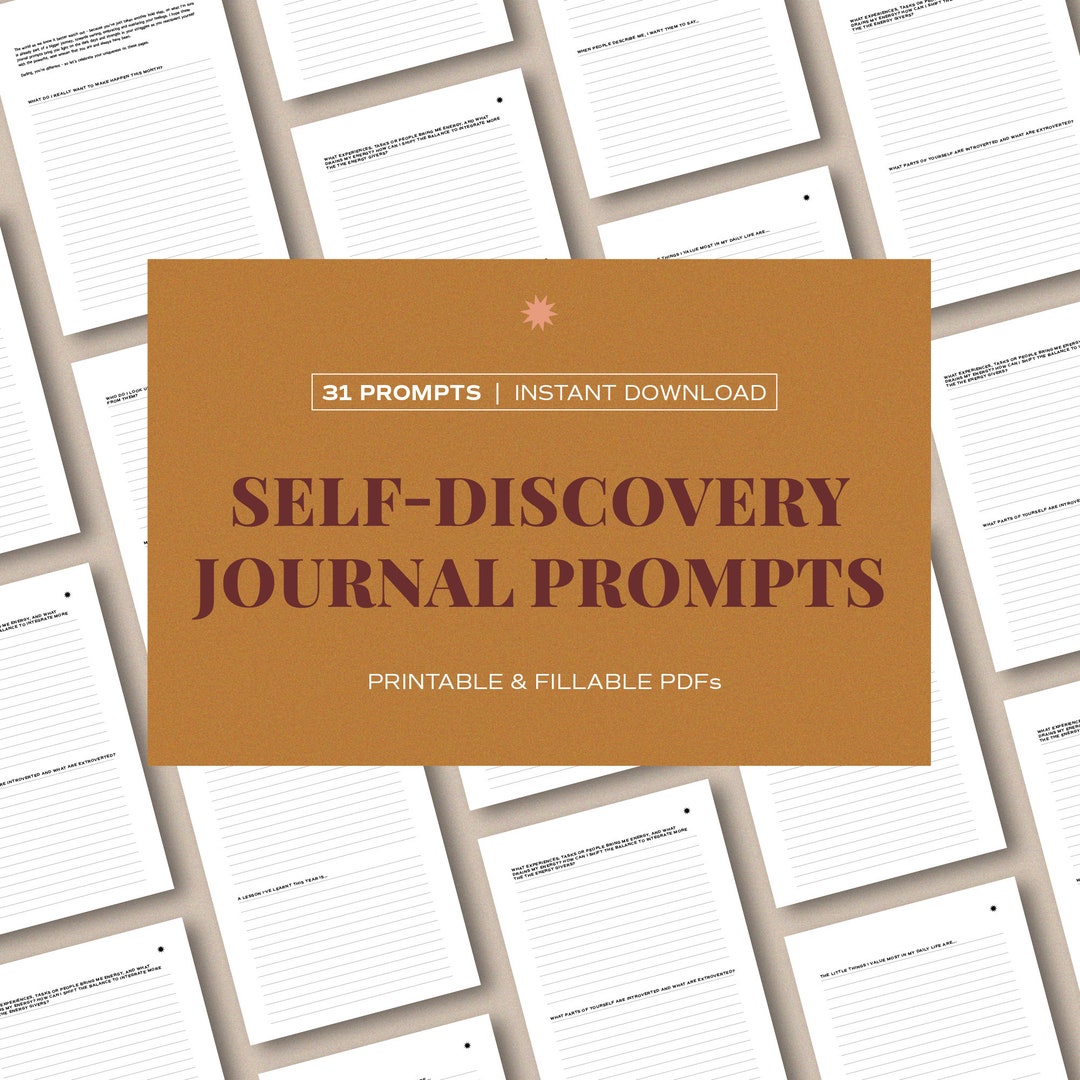 Self-discovery Journal Prompts for Beginners, Self Discovery Printable ...