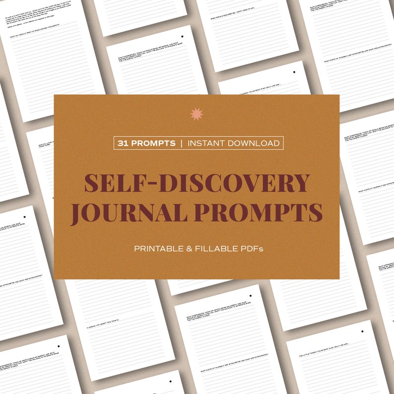 Self-discovery Journal Prompts for Beginners, Self Discovery Printable ...