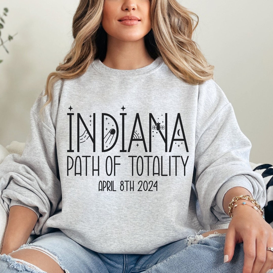 State of Indiana Path of Totality Solar Eclipse April 8th 2024, Science ...
