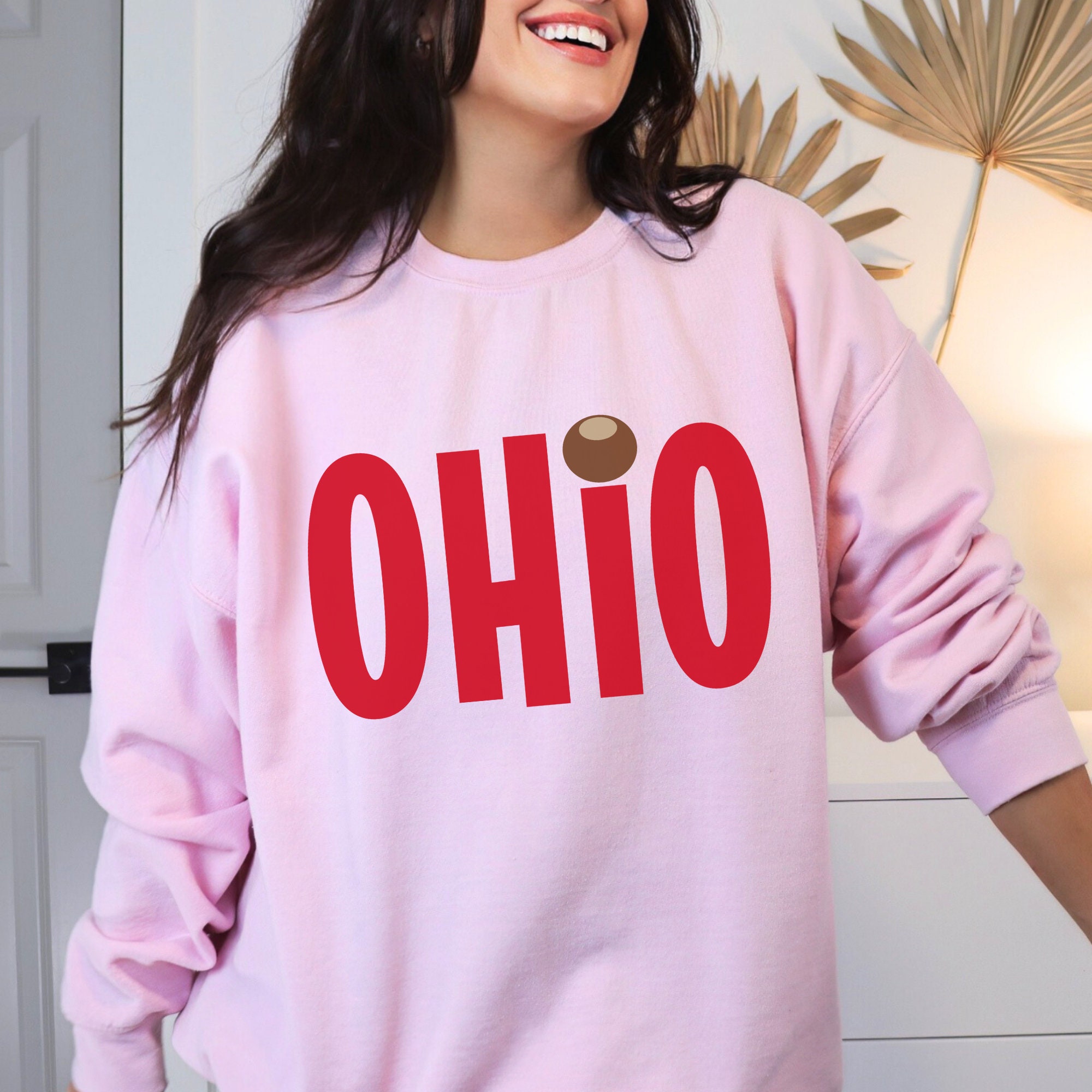 State of Ohio Buckeye Dot Gilden Unisex Heavy Blend Crewneck Sweatshirt ...