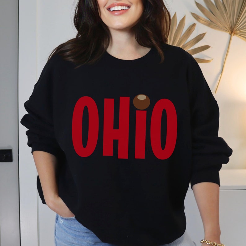 State of Ohio Buckeye Dot Gilden Unisex Heavy Blend Crewneck Sweatshirt ...