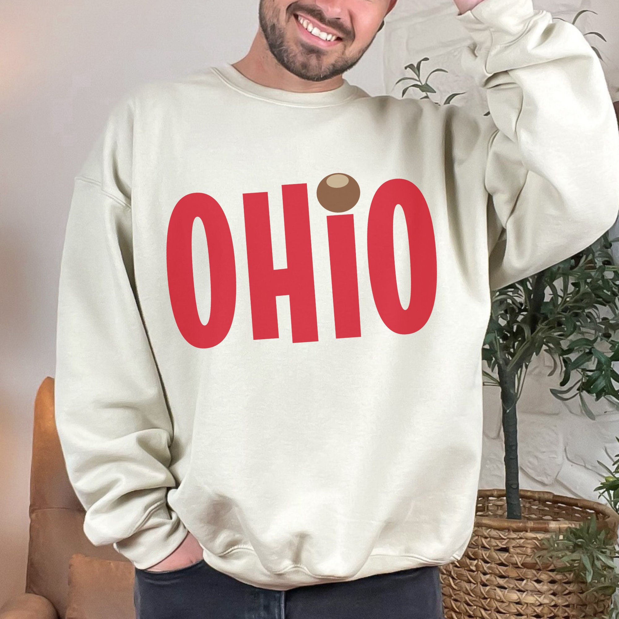 State of Ohio Buckeye Dot Gilden Unisex Heavy Blend Crewneck Sweatshirt ...