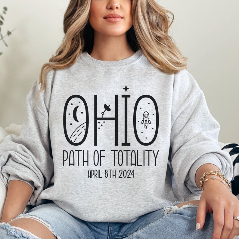 State of Ohio Path of Totality Solar Eclipse April 8th 2024, Science ...