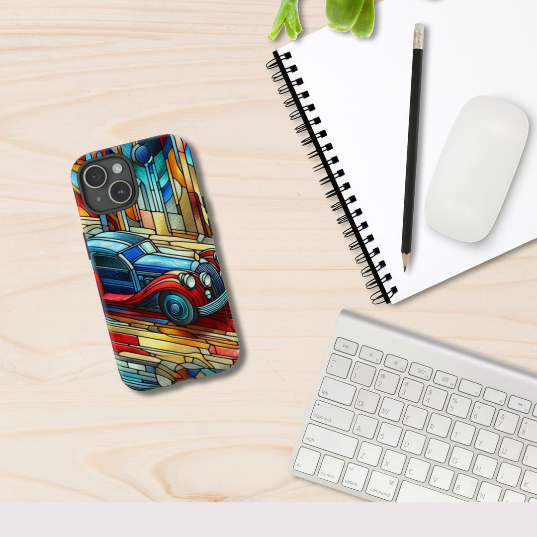 Classic Car in Stained Glass Art Phone Case, Tough Phone Cases, Iphone ...