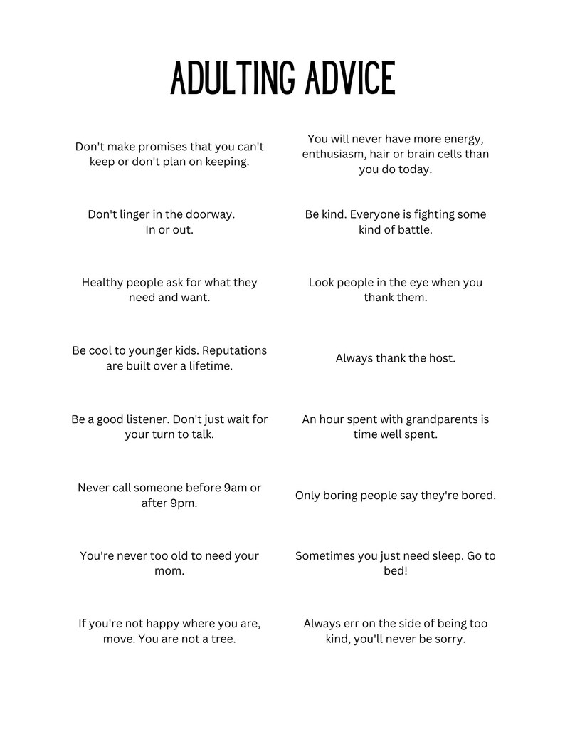 Nuggets of Wisdom - High School Graduation Gift - Instant Download - Etsy