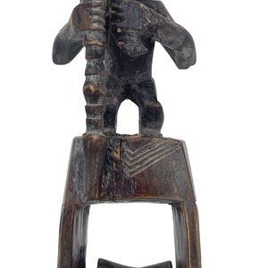 Intricate Heddle Pulley With Male Figure and Staff - Etsy