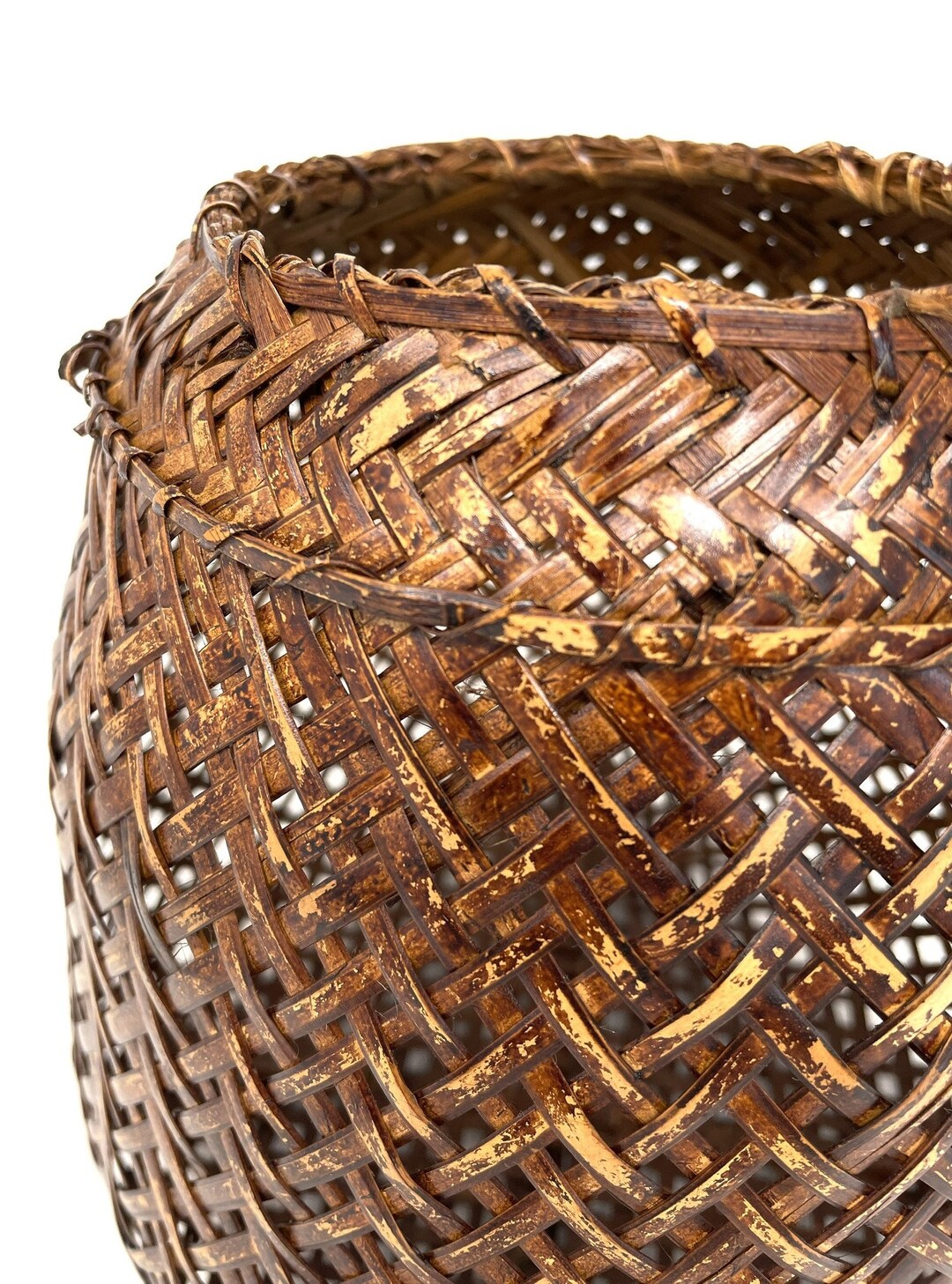 Philippine Open Checkerwork Woven Basket - Etsy