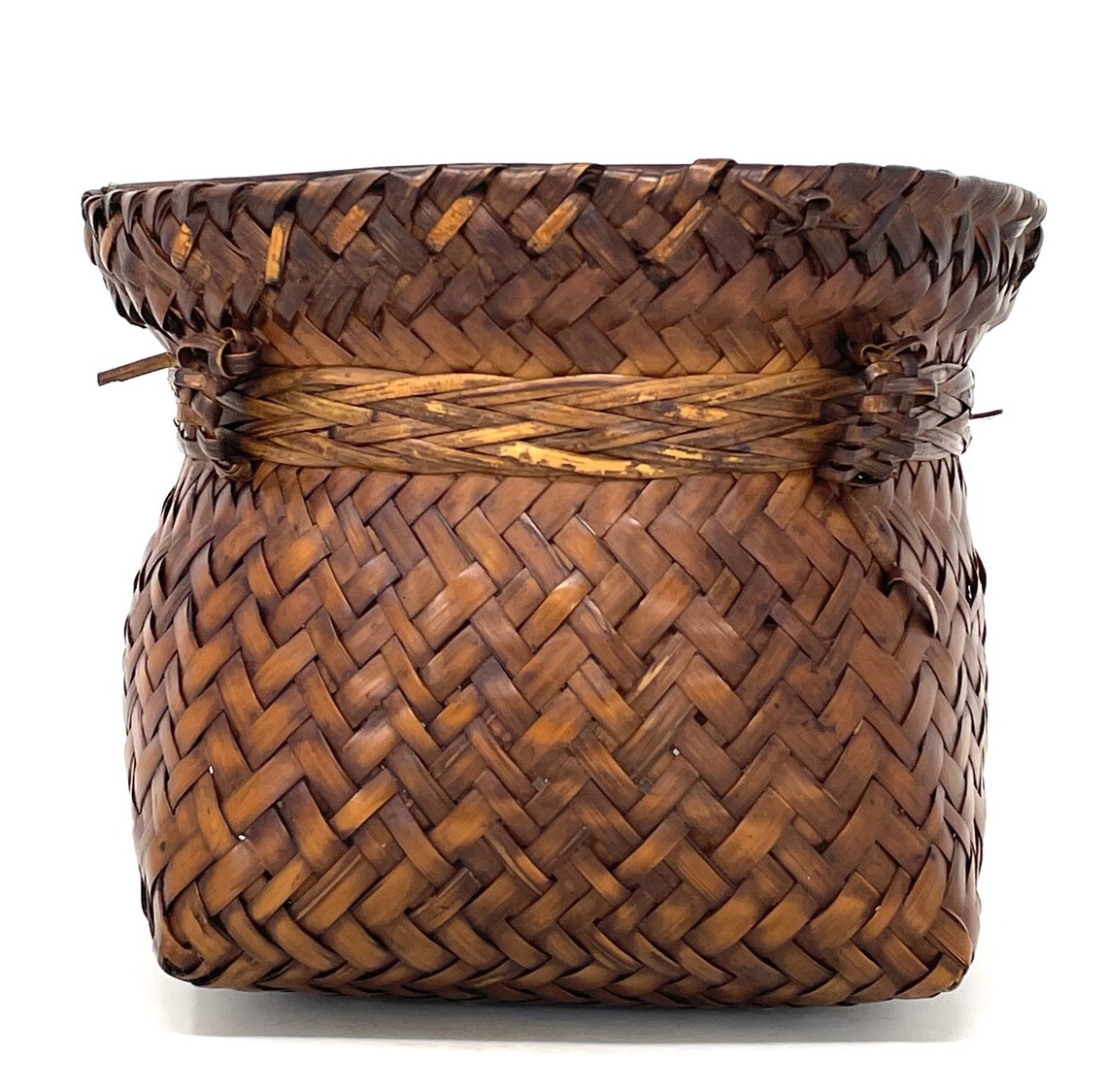 Intricately Woven Vintage Philippine Basket (traditional/asian-inspired ...