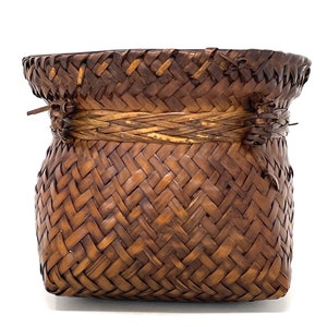 Intricately Woven Vintage Philippine Basket (traditional/asian-inspired ...