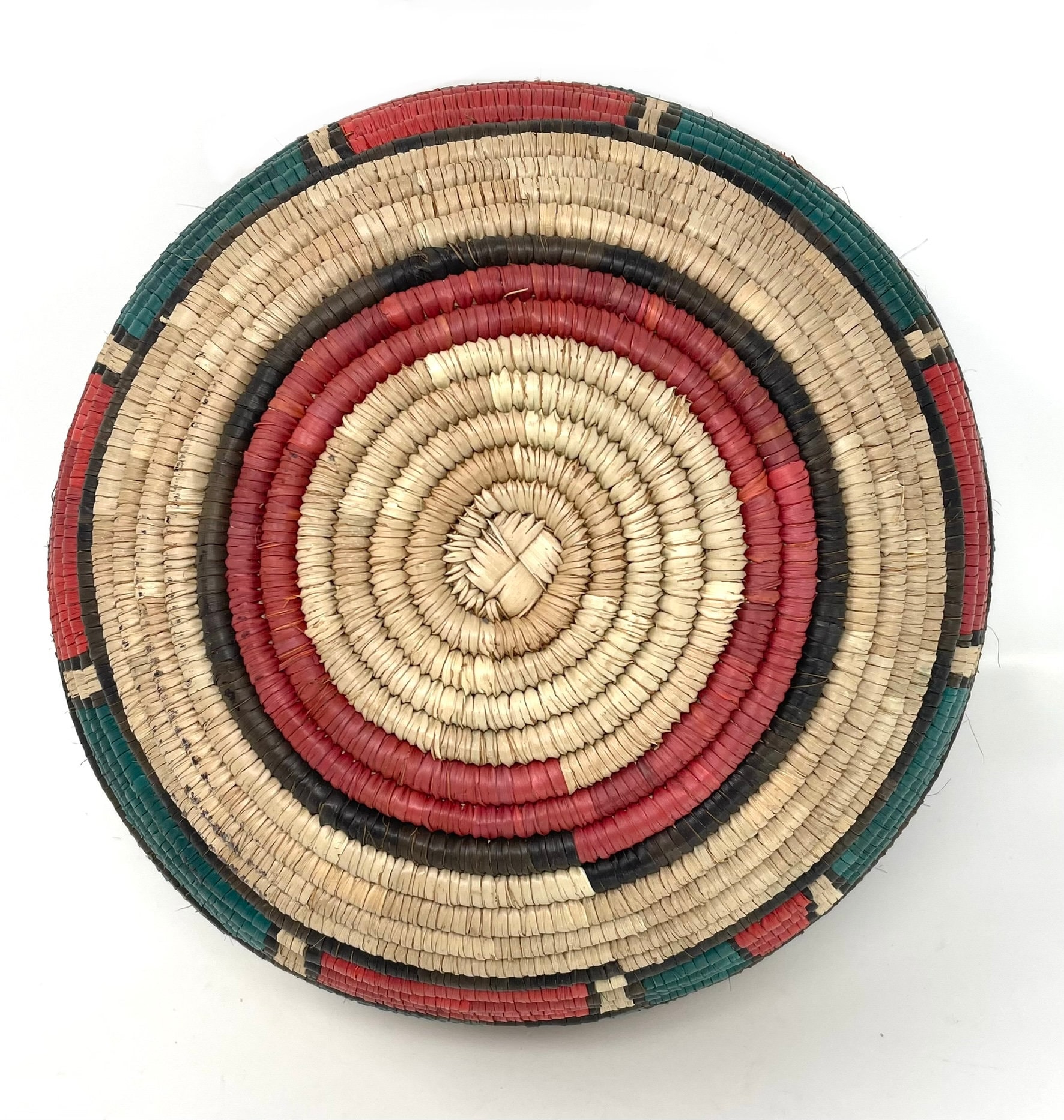 Vintage Nigerian Hausa Multi-color Coiled Basket (boho/southwestern) - Etsy